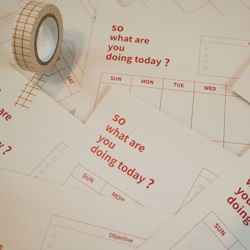 So what are you doing dateless monthly calendar planner