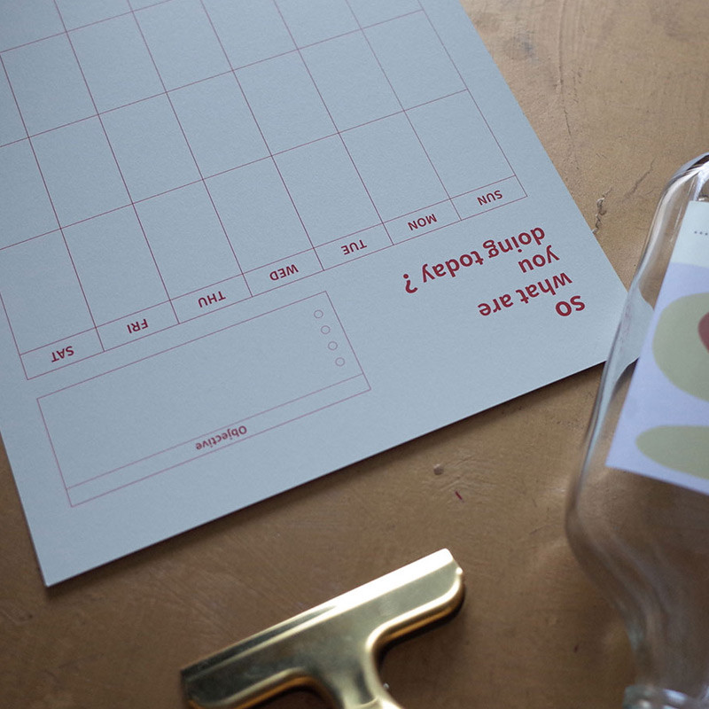 So what are you doing dateless monthly calendar planner