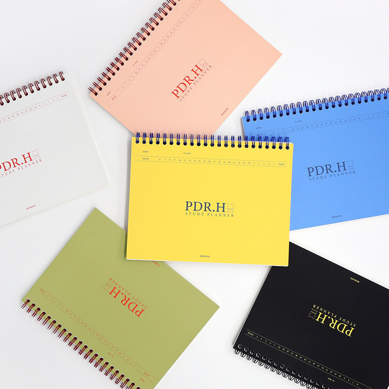 Signature PDR.H spiral bound dateless daily study planner