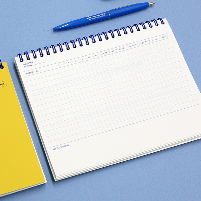 Signature PDR.H spiral bound dateless daily study planner
