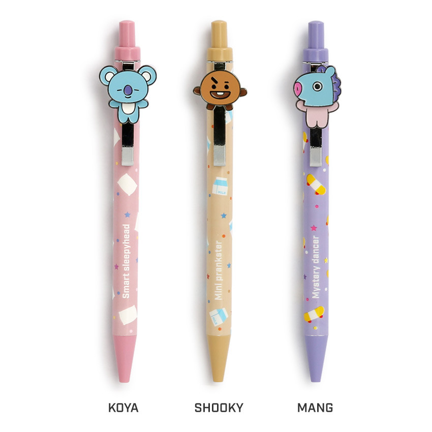 BT21 Swing 0.5mm black gel pen - Fallindesign
