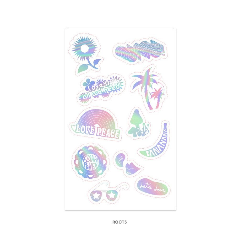 istyle Hologram transparent clear foil sticker fallindesign
