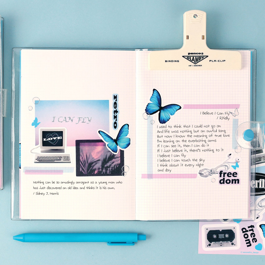 Wanna This Object removable deco 6 sticker sheets set