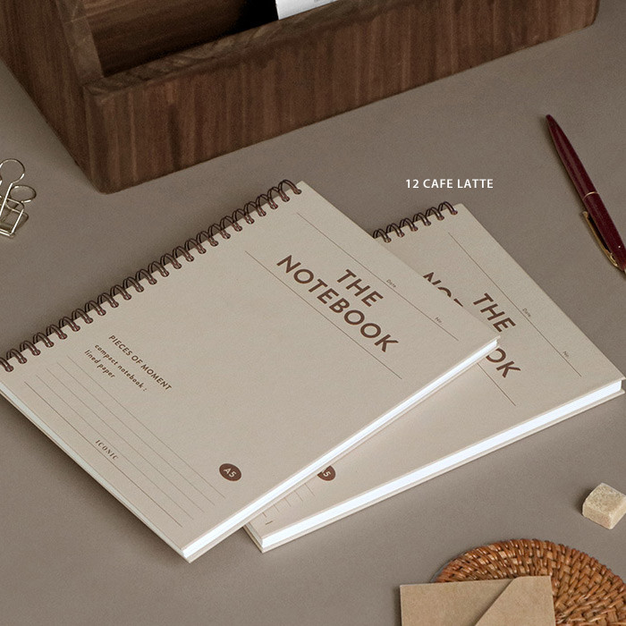 ICONIC Compact wire bound A5 hardcover lined notebook