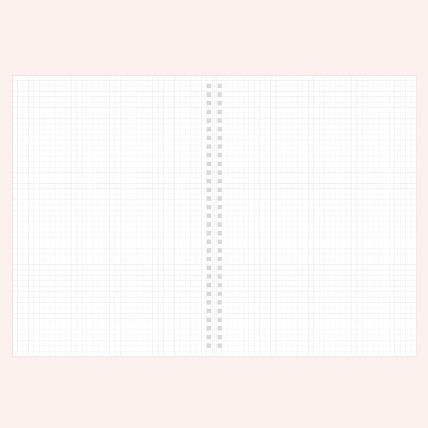 Indigo Basic B5 wire binding grid notebook - Fallindesign
