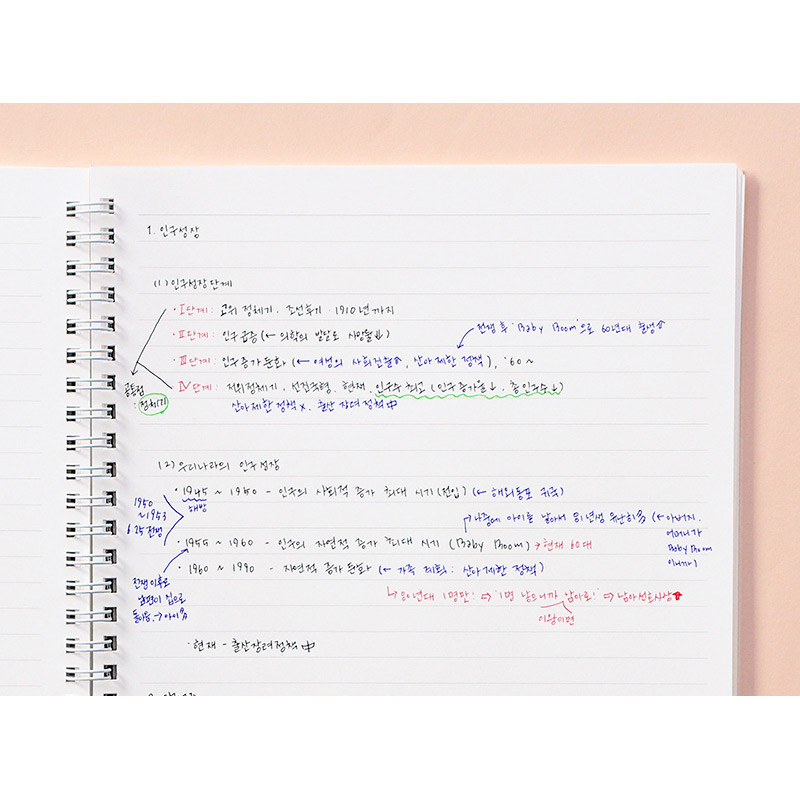 Indigo Basic B5 sprial binding lined notebook