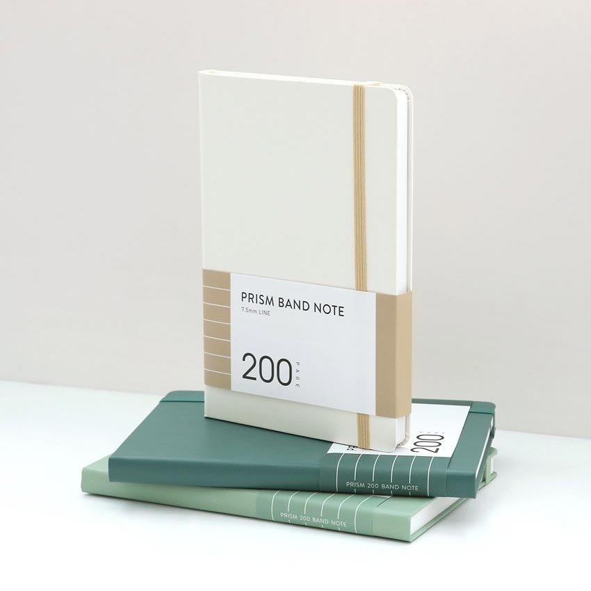 Indigo Prism 200 Lined Notebook with Elastic Band | 7 Colors
