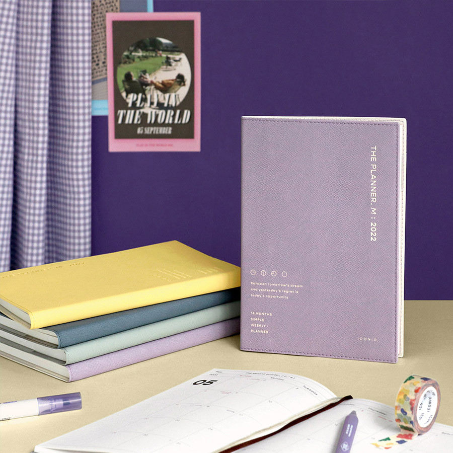 ICONIC 2022 Simple Medium Dated Weekly Diary Planner