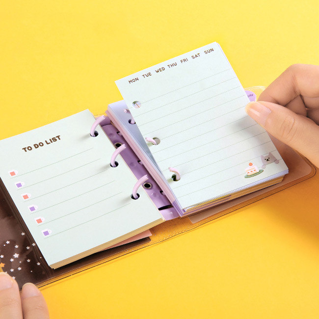 Monopoly Toffeenut Friends 3-ring Binder Mini Notebook