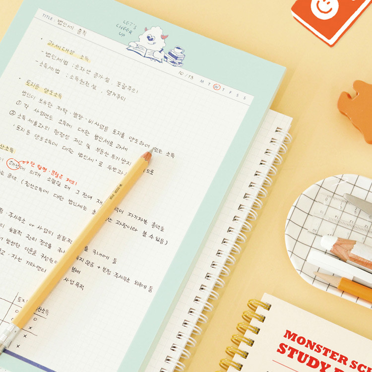 Indigo Monster School B5 Writing Notepad - Fallindesign.com