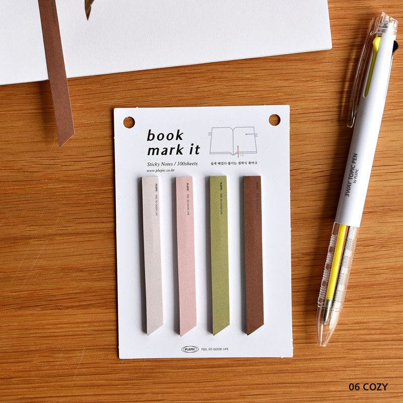 Play Obje Life Stationery Sticky Notepad Bookmark Set