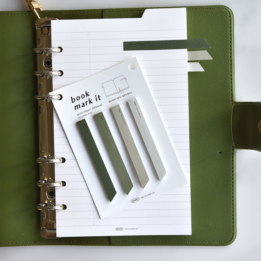 Play Obje Life Stationery Sticky Notepad Bookmark Set