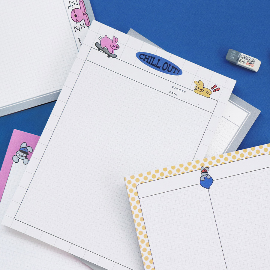 ICONIC Bunny B5 Writing Grid Notepad | Fallindesign