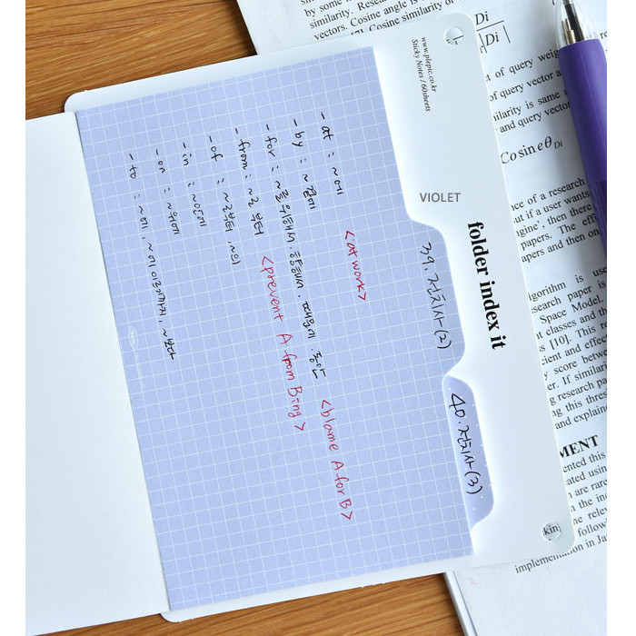 Play Obje Large Folder Index Sticky Notepad Bookmark Set