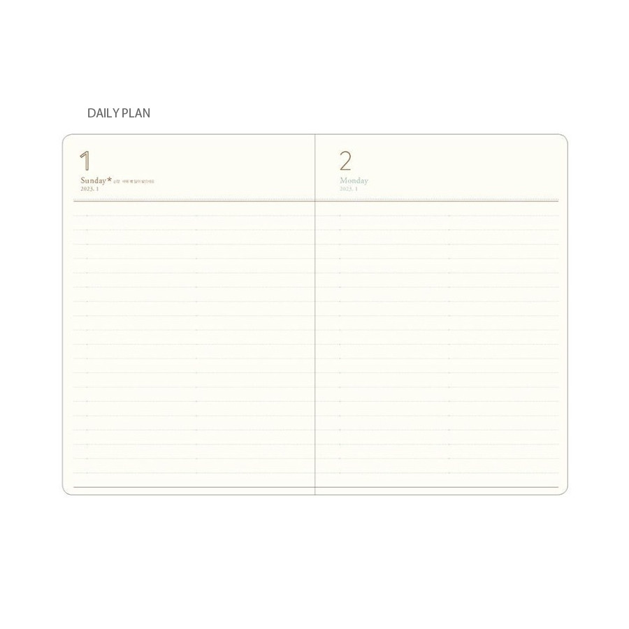 Byfulldesign 2023 Making memory B6 small dated daily planner