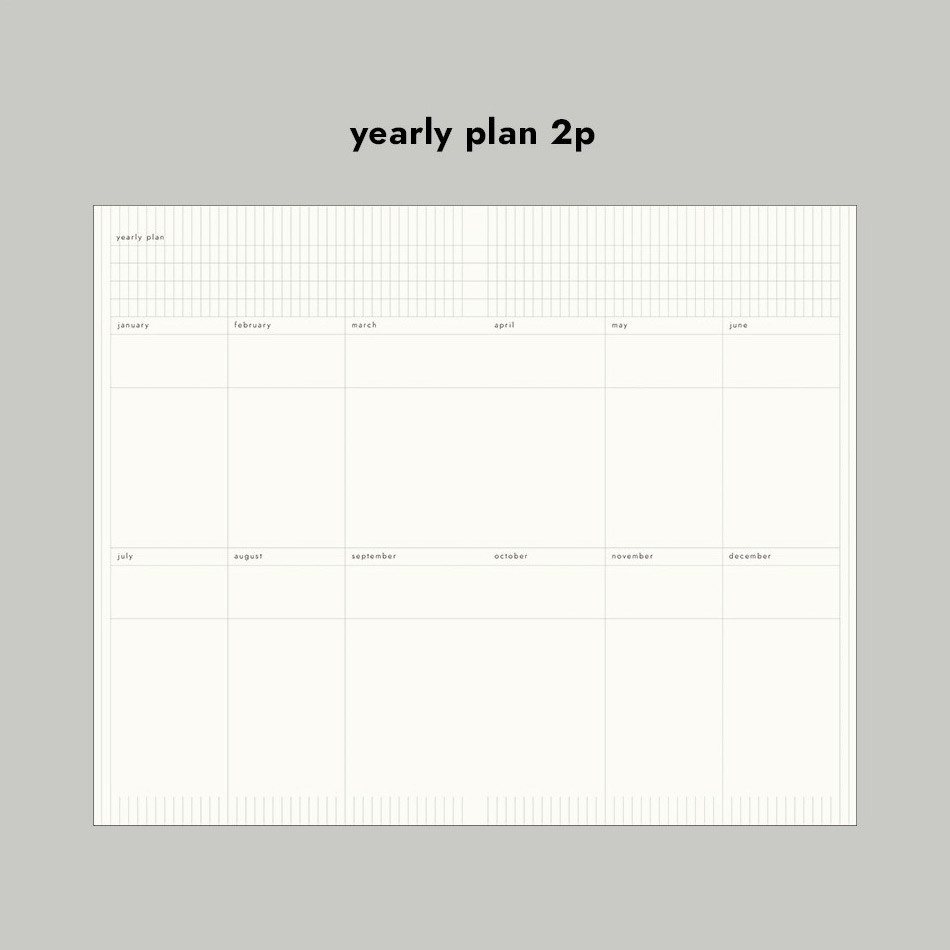 Sequence to Sequence 6 months Dateless Weekly Diary Planner