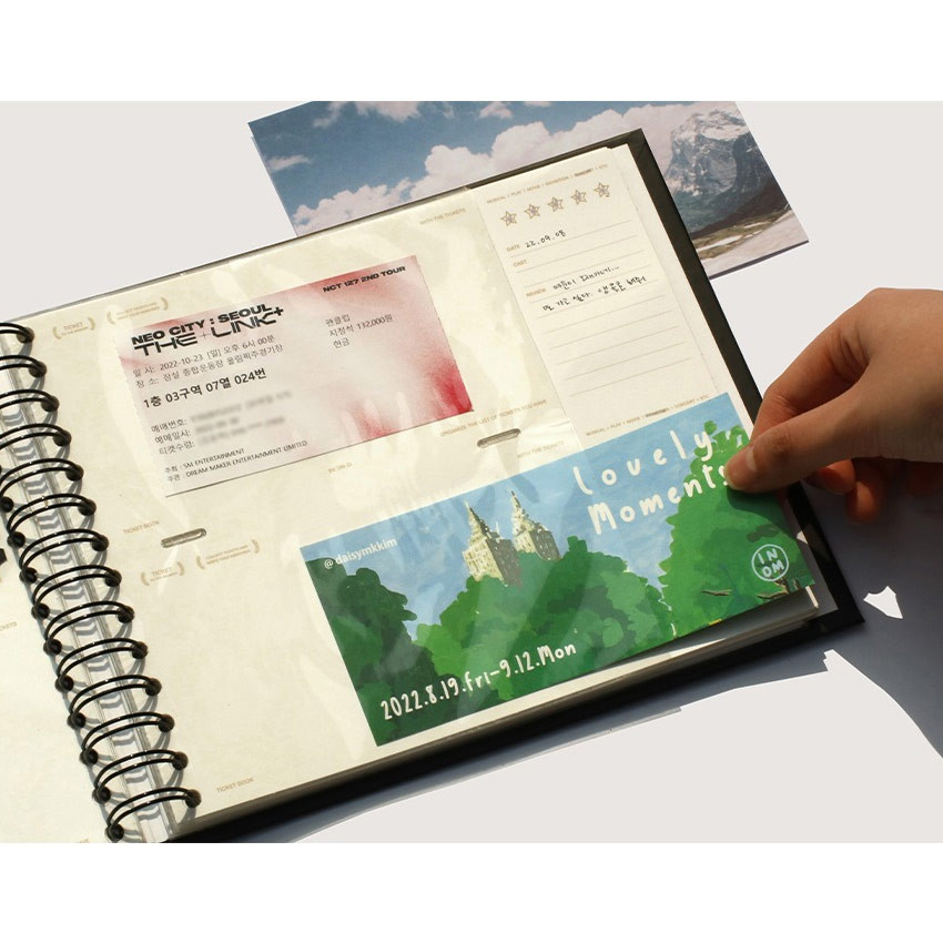 After The Rain Spiral Bound Slip In Pocket Ticket Album Book