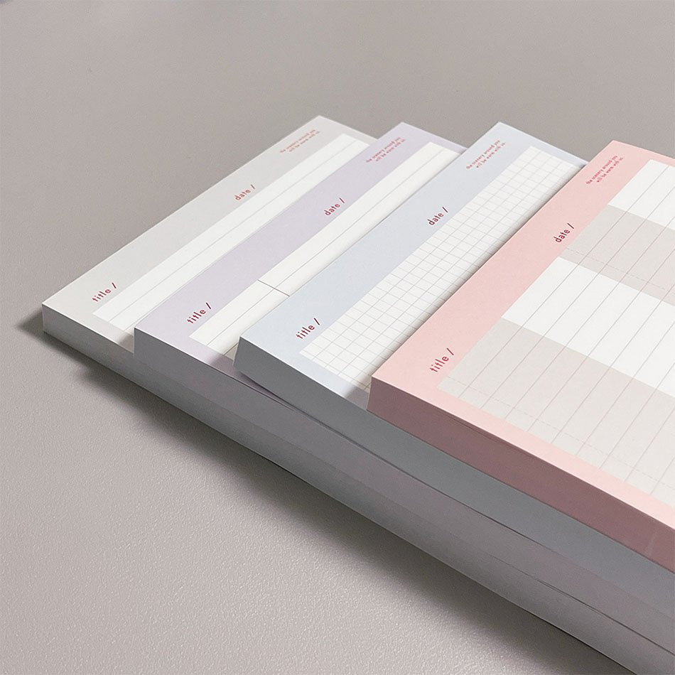 Spring A5 Lined Grid Notepad Cute Korean Stationery