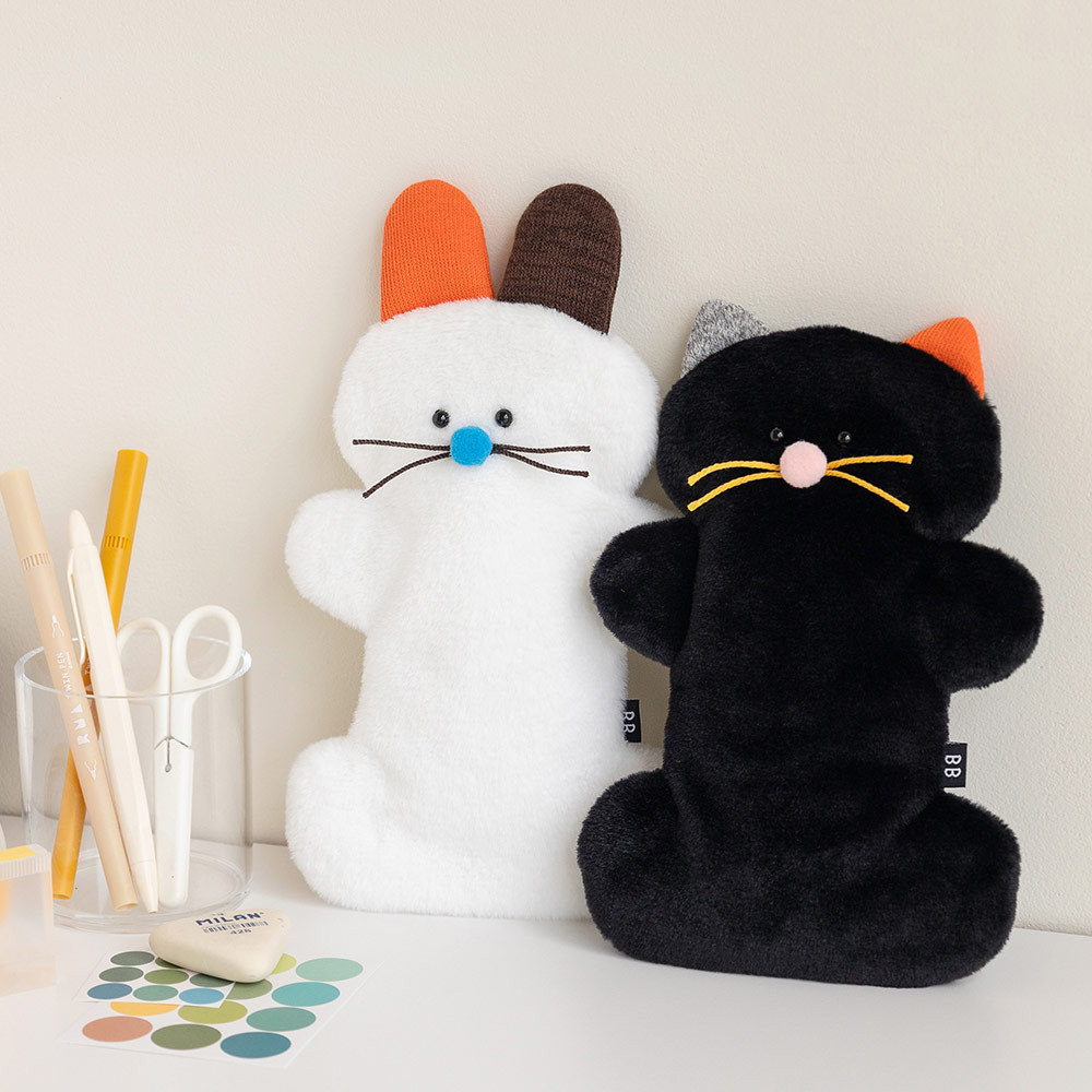 Romane Brunch Brother Fuzzy Pencil Case Fluffy Pouch