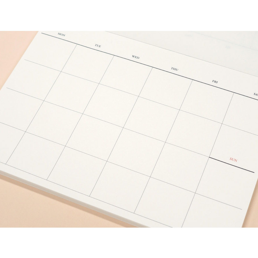 O-CHECK A4 Dateless Weekly Desk Planner Pad