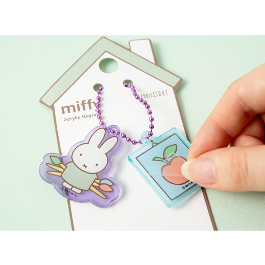 Brighten Your Day with the Miffy Acrylic Ball Chain Keyring