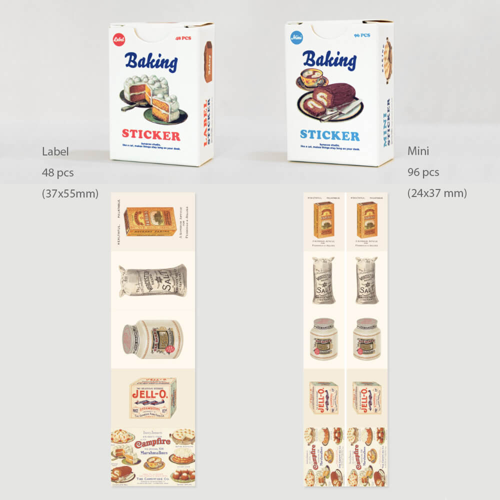 Baking Label Mini Sticker Pack for DIY Projects