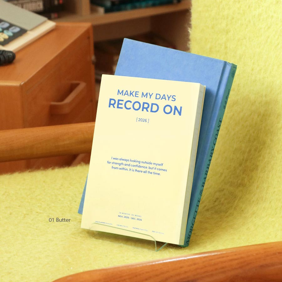 Iconic 2026 Record On Weekly Diary Planner | Compact B6 Size