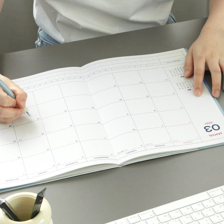 Iconic 2026 Monthly Planner: Large A4, 14-Month Dated Agenda