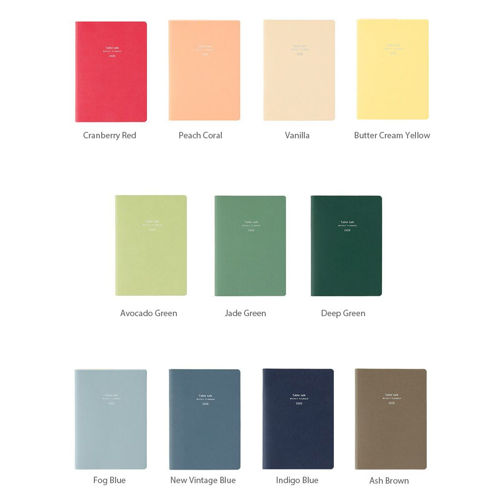 2026 Table Talk B6 Planner: Dated Weekly & Monthly Organizer