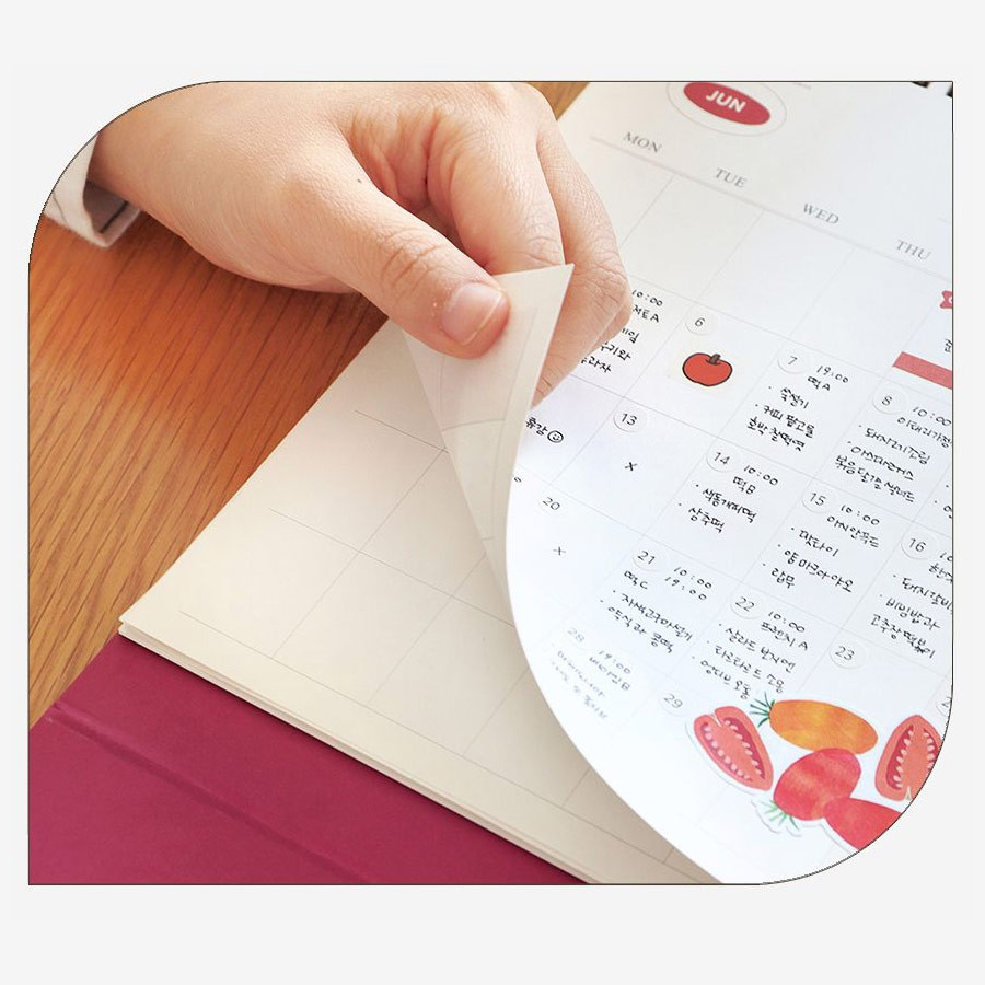 Indigo 2026 Desk Calendar - Monday Start, 15-Month Planner
