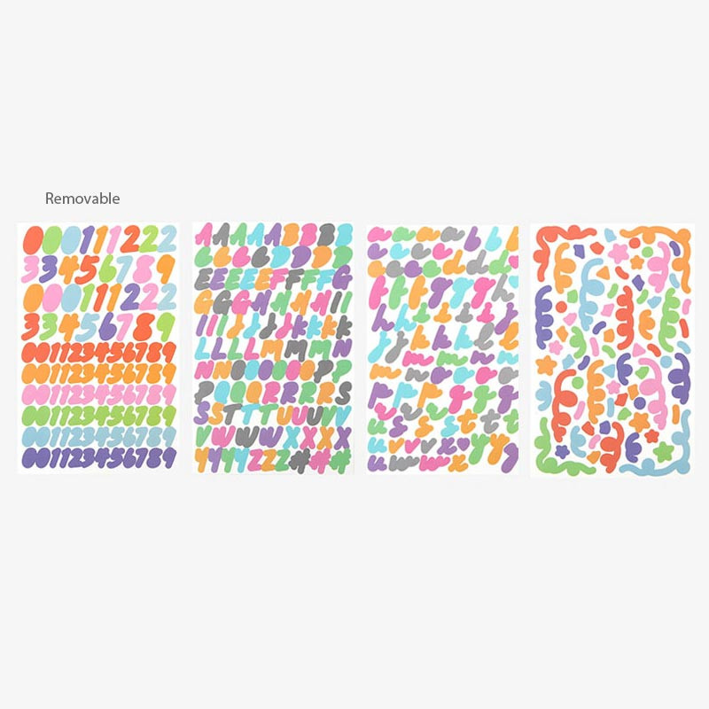 Diary Deco Sticker Pack: Hologram, Removable, Clear Stickers