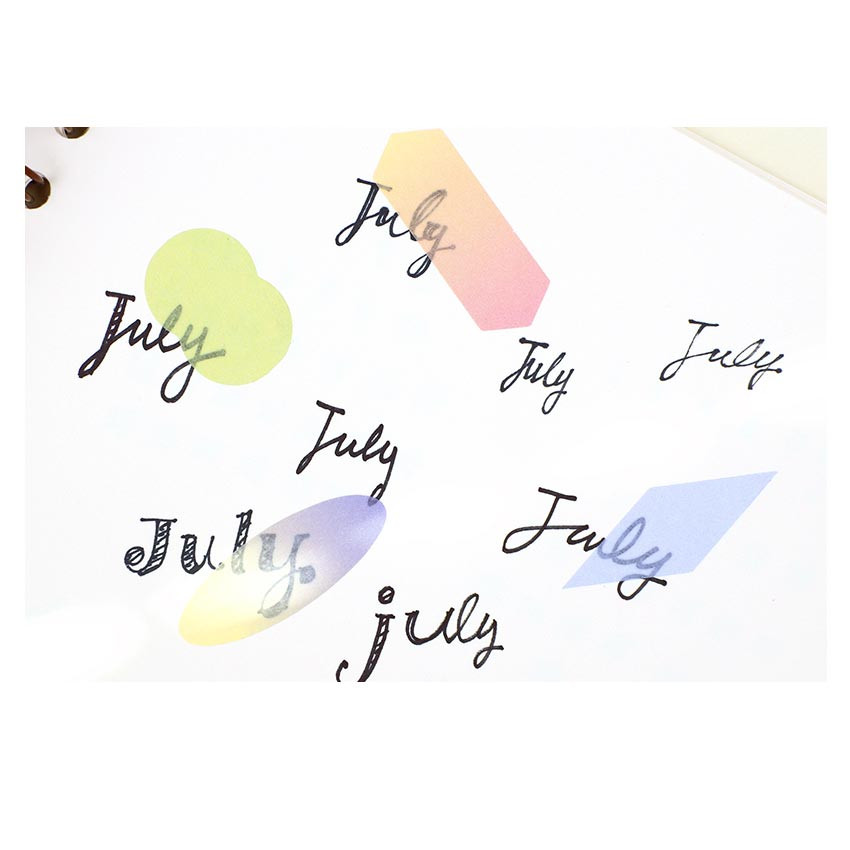 Paperian Color Palette Shapes Transparent Sticker Pack