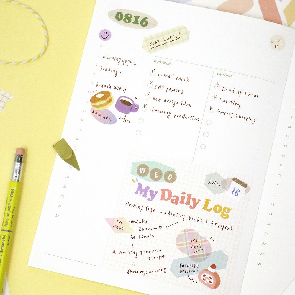 Paperian Color Palette Shapes Transparent Sticker Pack