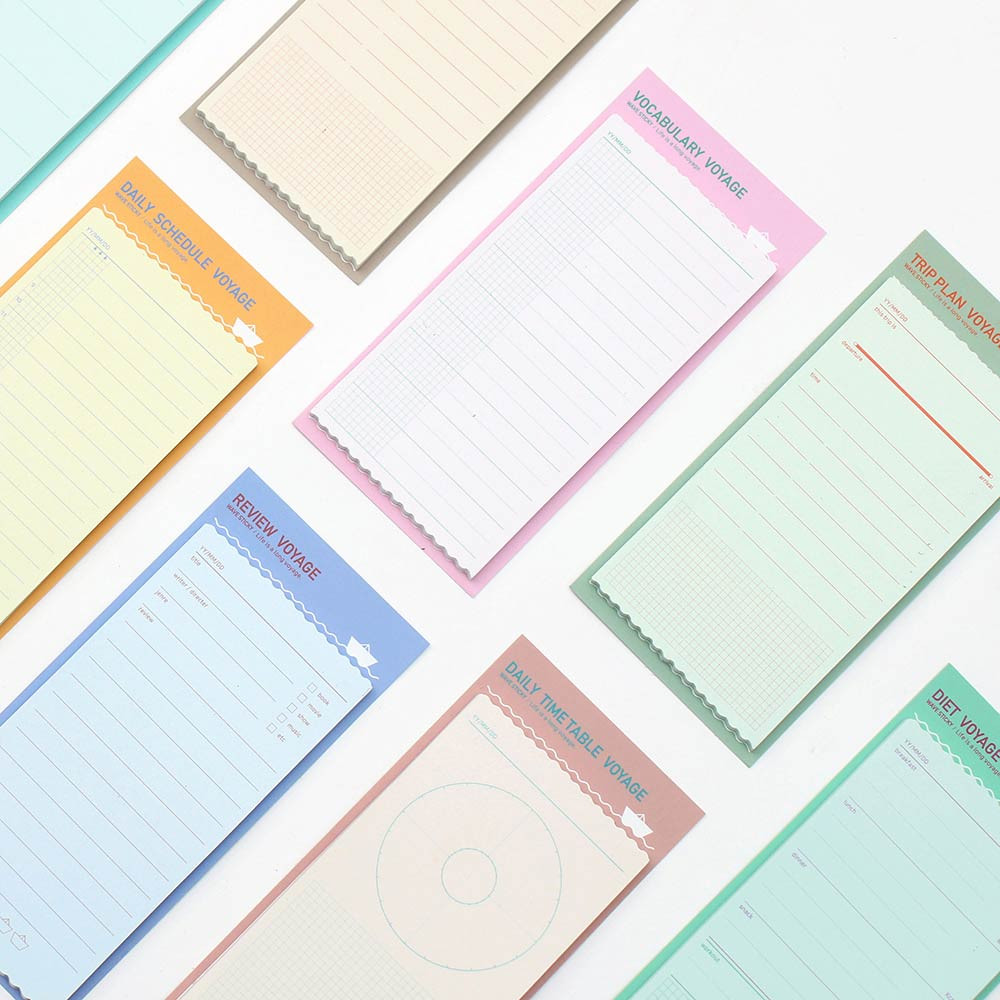 Bookfriends Wave Medium Planner Sticky Notepad
