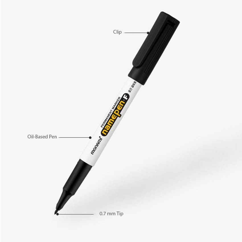 Monami 36 Colors Permanent Marker Name Pen Set Highlighter