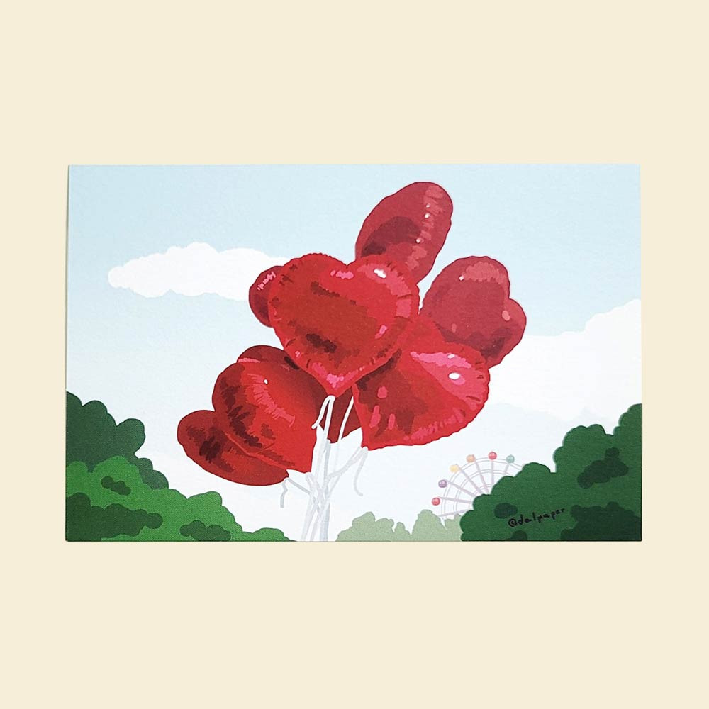 DALPAPER Scenery Paper Card Korean Stationery Greeting Card