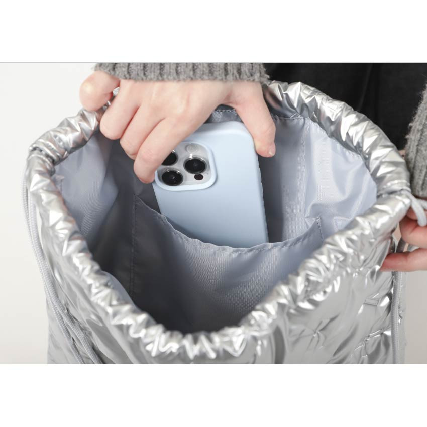 Pleple Vela Fabric Drawstring Backpack