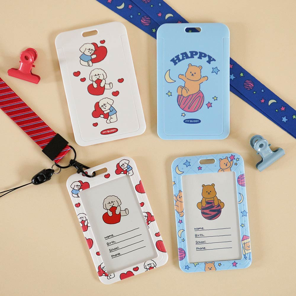 Dailylike My Buddy Card Holder With Neck Strap