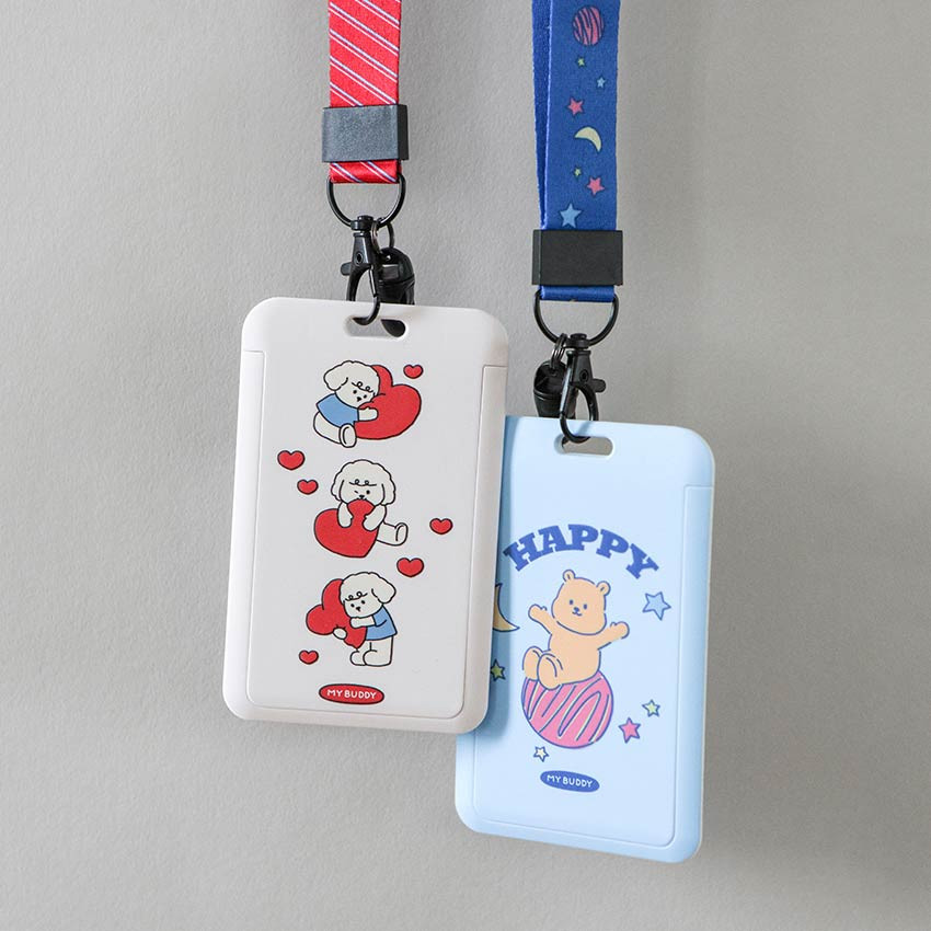 Dailylike My Buddy Card Holder With Neck Strap