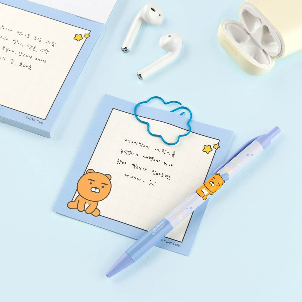 Kakao Friends Square Memo Notepad Korean Stationery