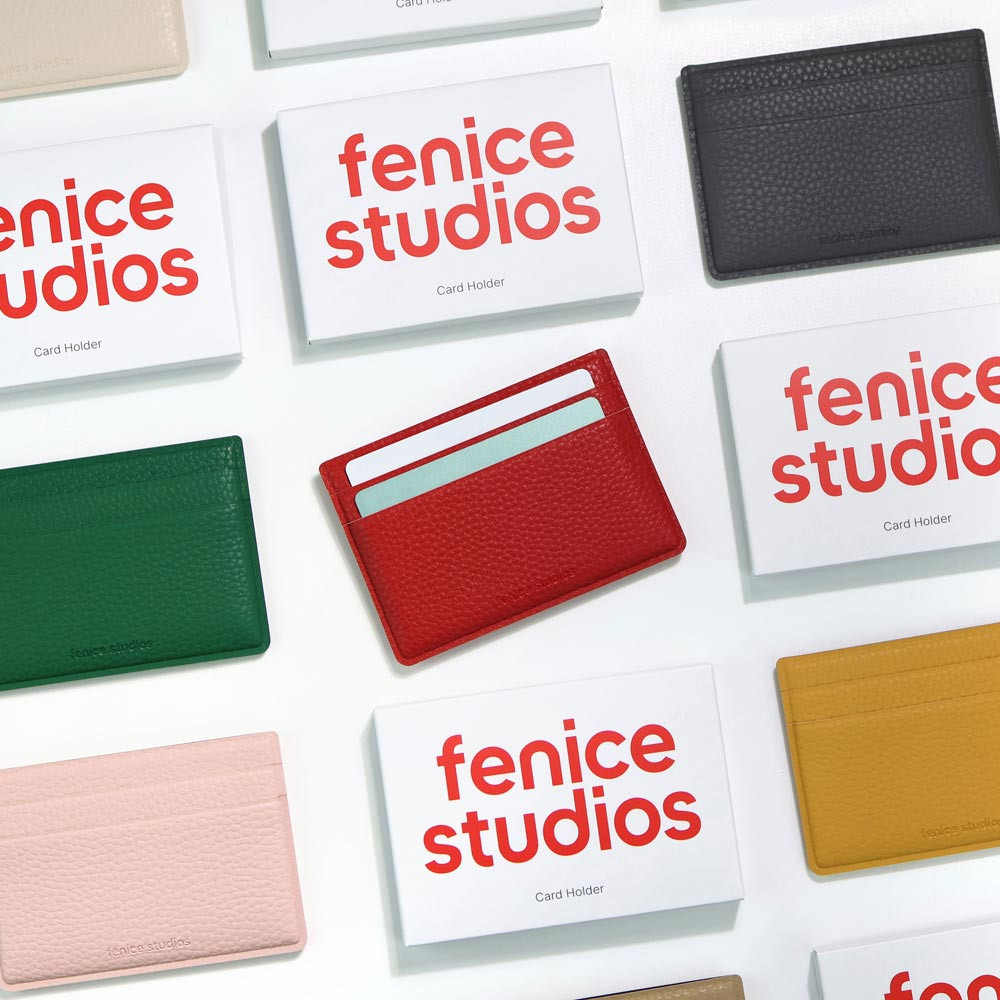 Fenice Slim PU Leather Card Holder | Compact & Lightweight