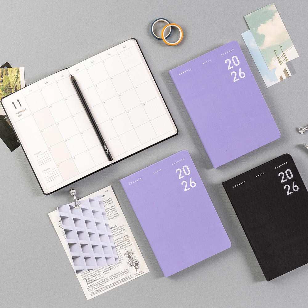 Basic Monthly Planner 2026 | Simple Planning - Ardium