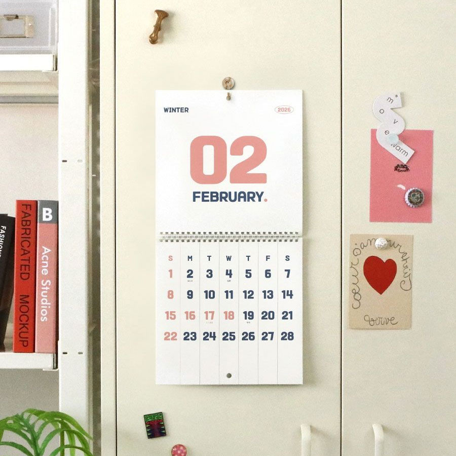 Square Wall Calendar 2026 | Retro Design - Iconic Monthly