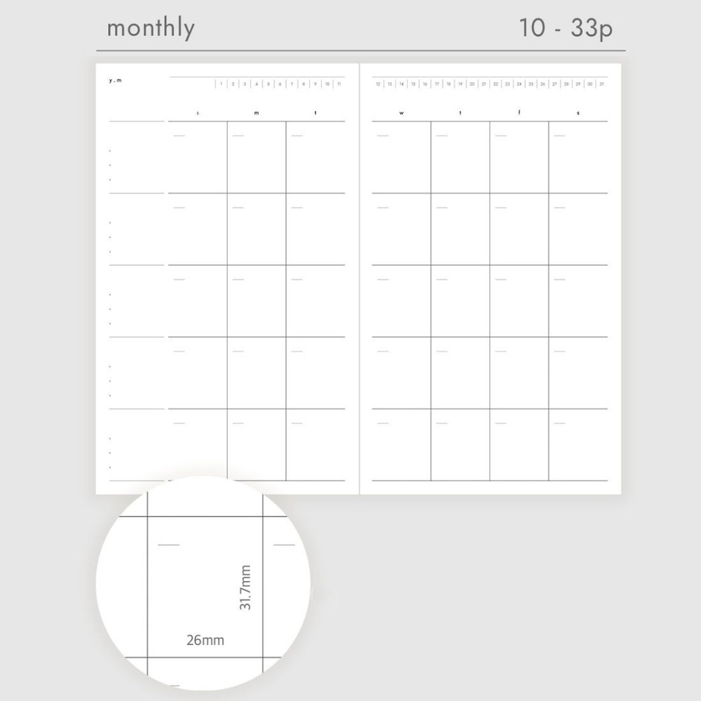 Undated Monthly Planner | Aesthetic Goal Tracker & Journal