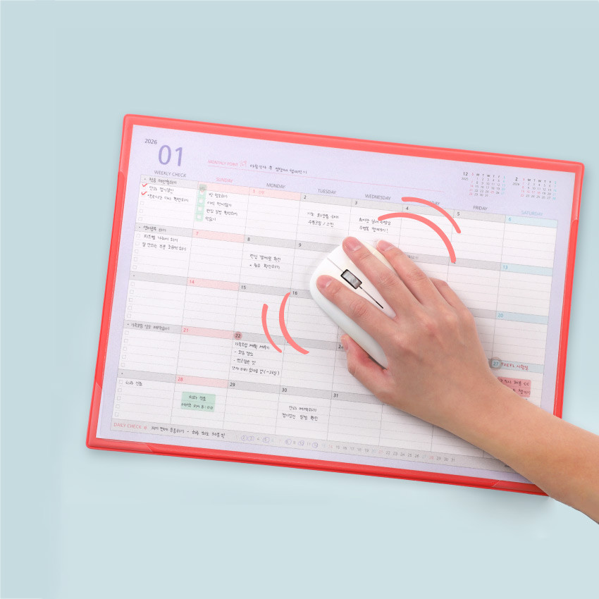 2026 Desk Mat Monthly Scheduler | Planning Mat - PLEPLE