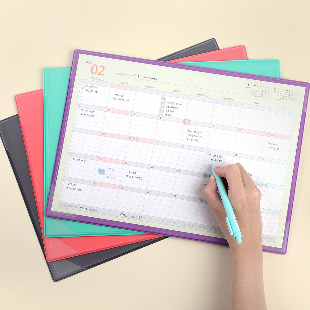2026 Desk Mat Monthly Scheduler | Planning Mat - PLEPLE
