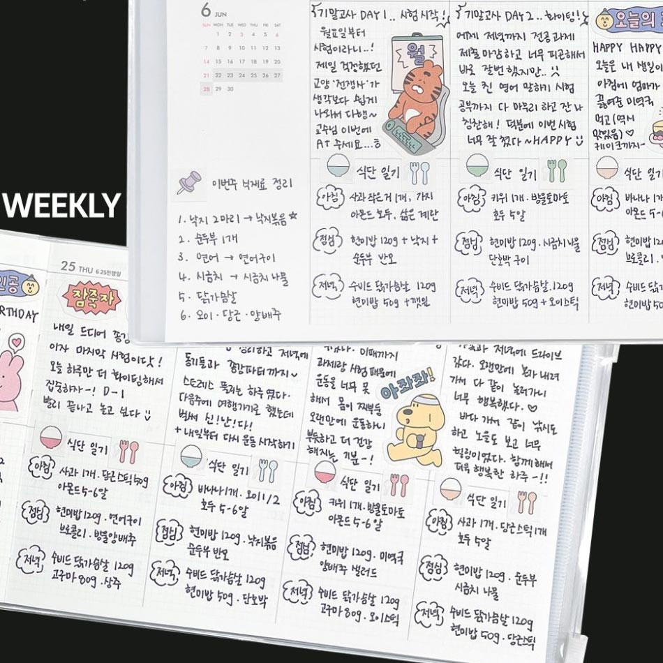 Horizontal Planner 2026 | Split-Day Weekly - 7321 Plan B
