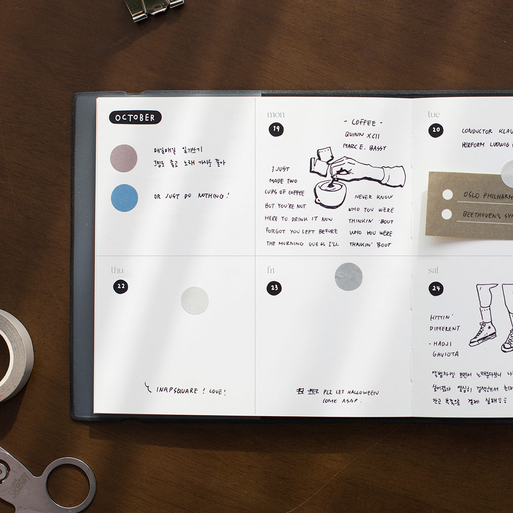 Square Drawing Diary | 2NUL Undated Weekly Art Journal