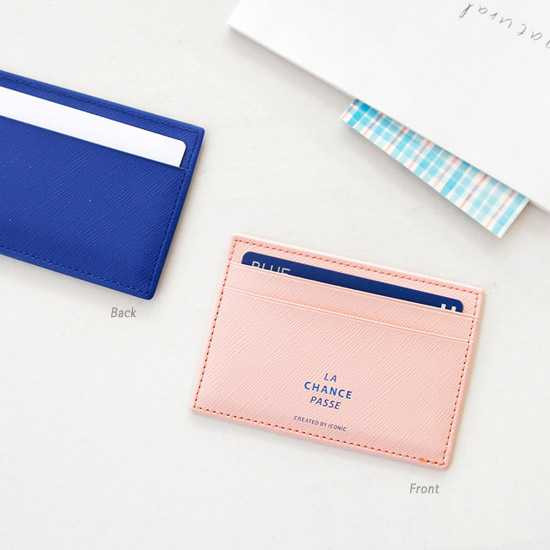 Iconic La chance passe flat card holder case - fallindesign.com