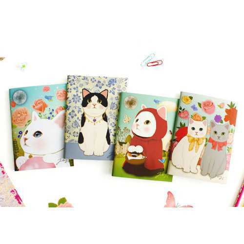 Jetoy Choo Choo cat mini lined notebook - fallindesign.com